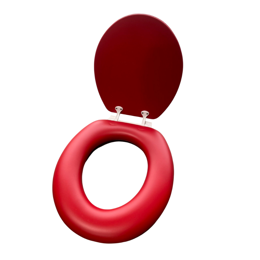 Cherry Red Padded Toilet Seat – Cush'n Soft
